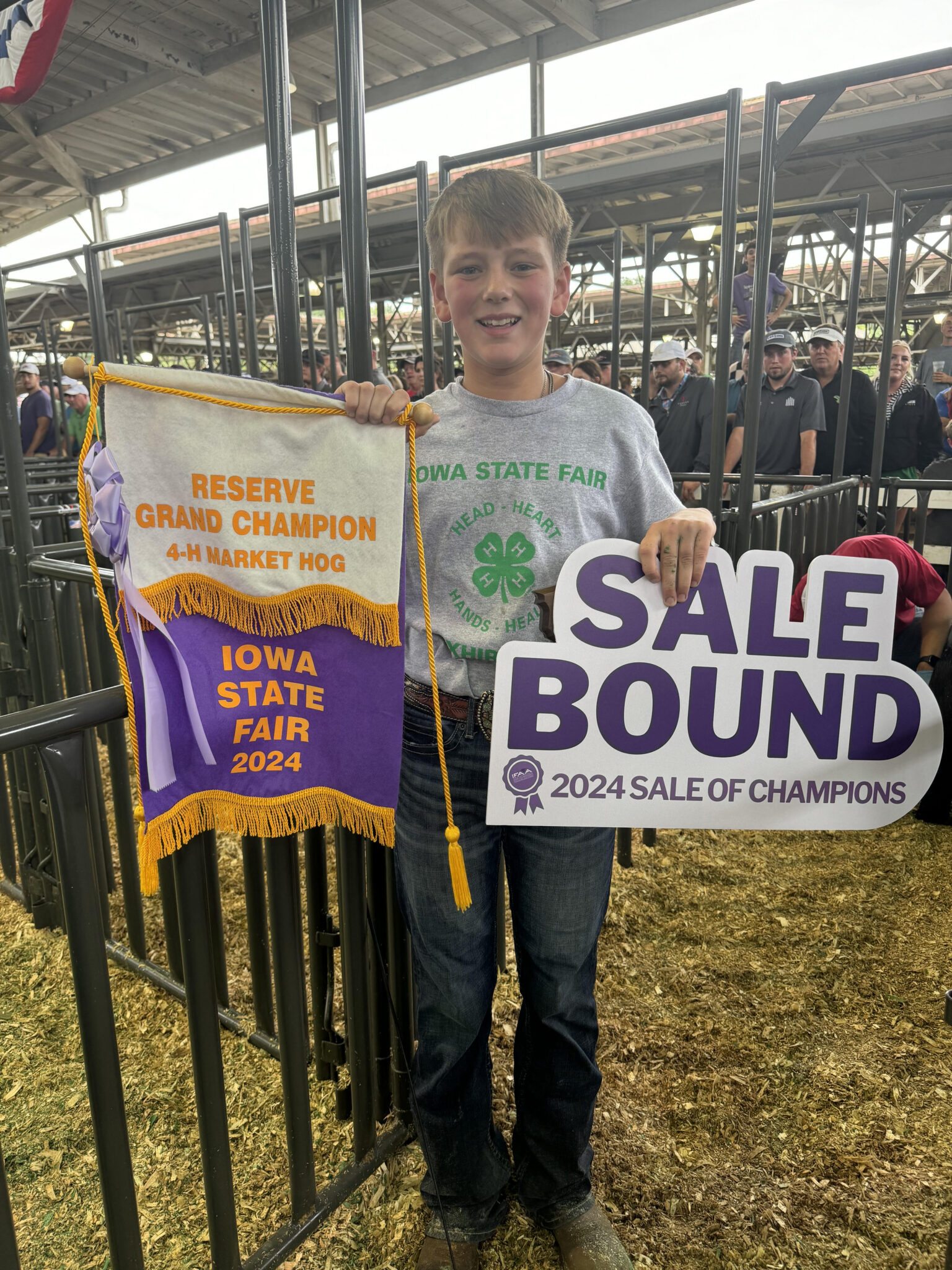 Joe Stien: Reserve Grand Champion - 4-H Market Hog - Iowa Foundation ...